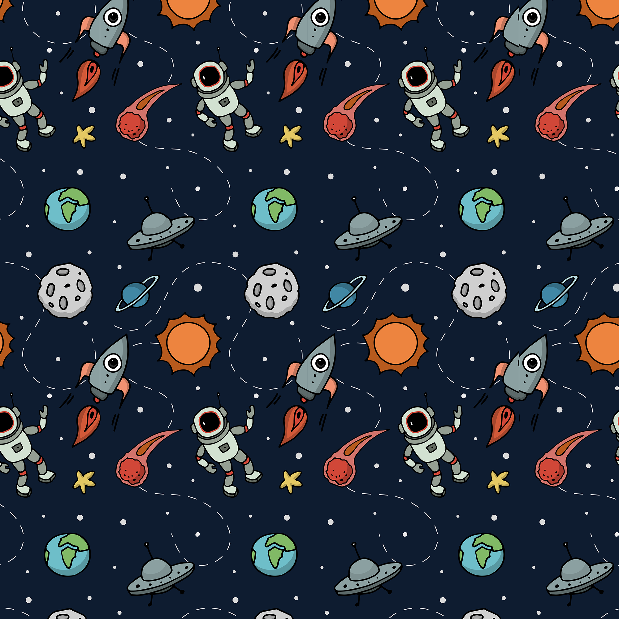 Astronauts Space And Rocket Wallpapers Illustration Of The Astronaut